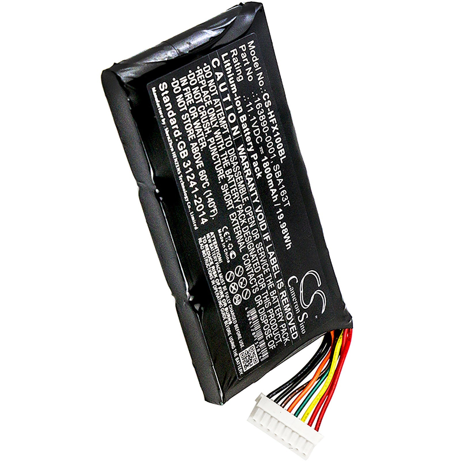 Battery for Honeywell 163890-0001, CS-HFX100BL 1800mAh Li-ion – ElektroEdge