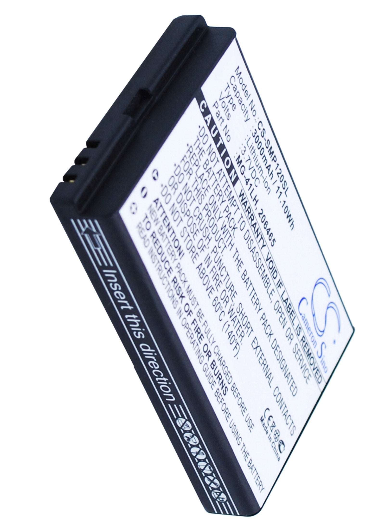 Battery for Spectra 206465, CS-SMP120SL 3000mAh Li-ion – ElektroEdge