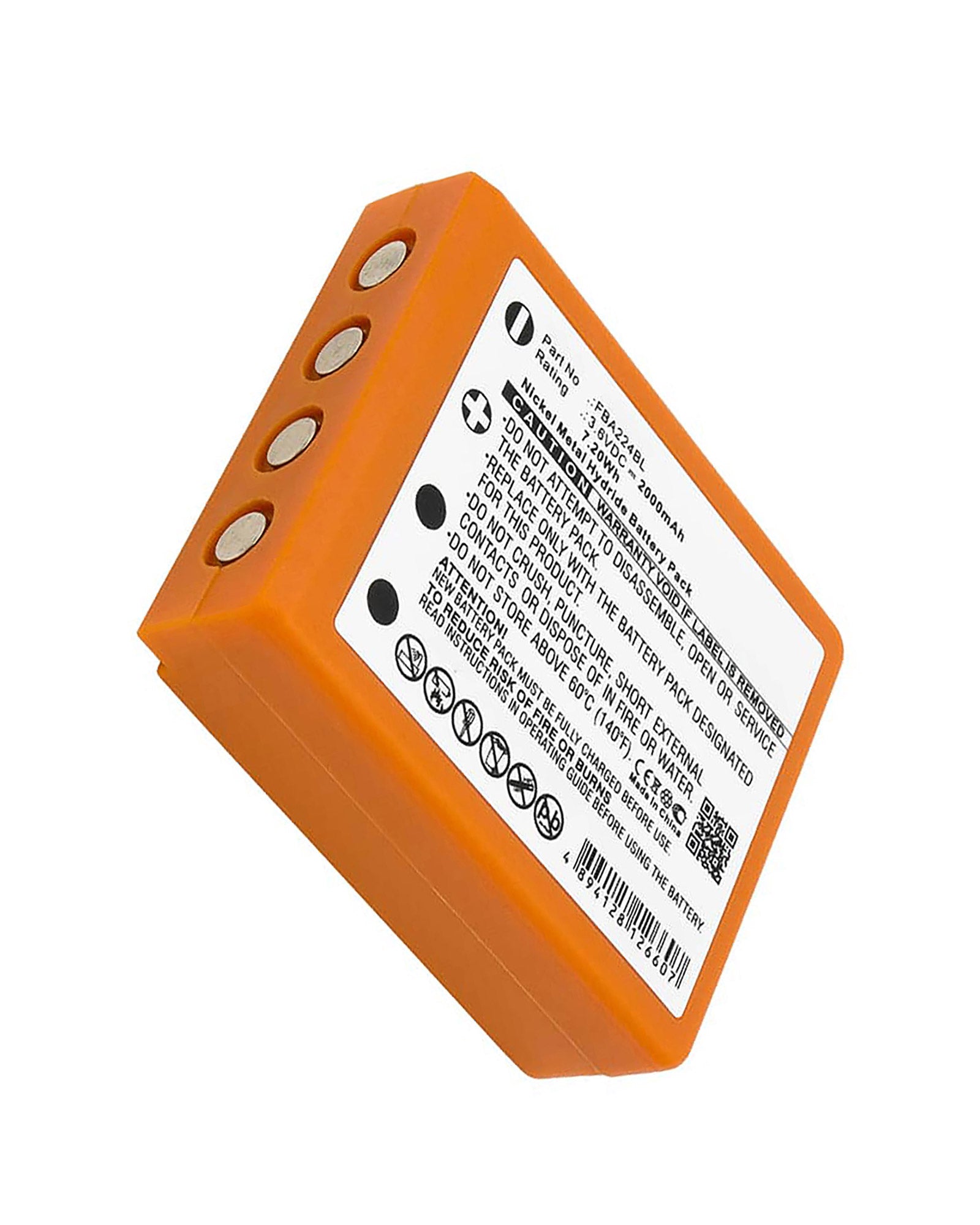 HBC Radiomatic Micron 5 Battery 2000mAh Ni-MH 3.6V Orange – ElektroEdge