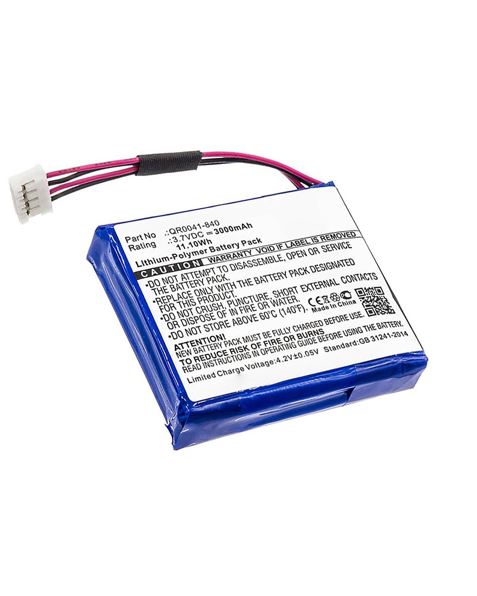 Qolsys QR0041-840 Battery 2600mAh Li-Polymer 3.7V – ElektroEdge