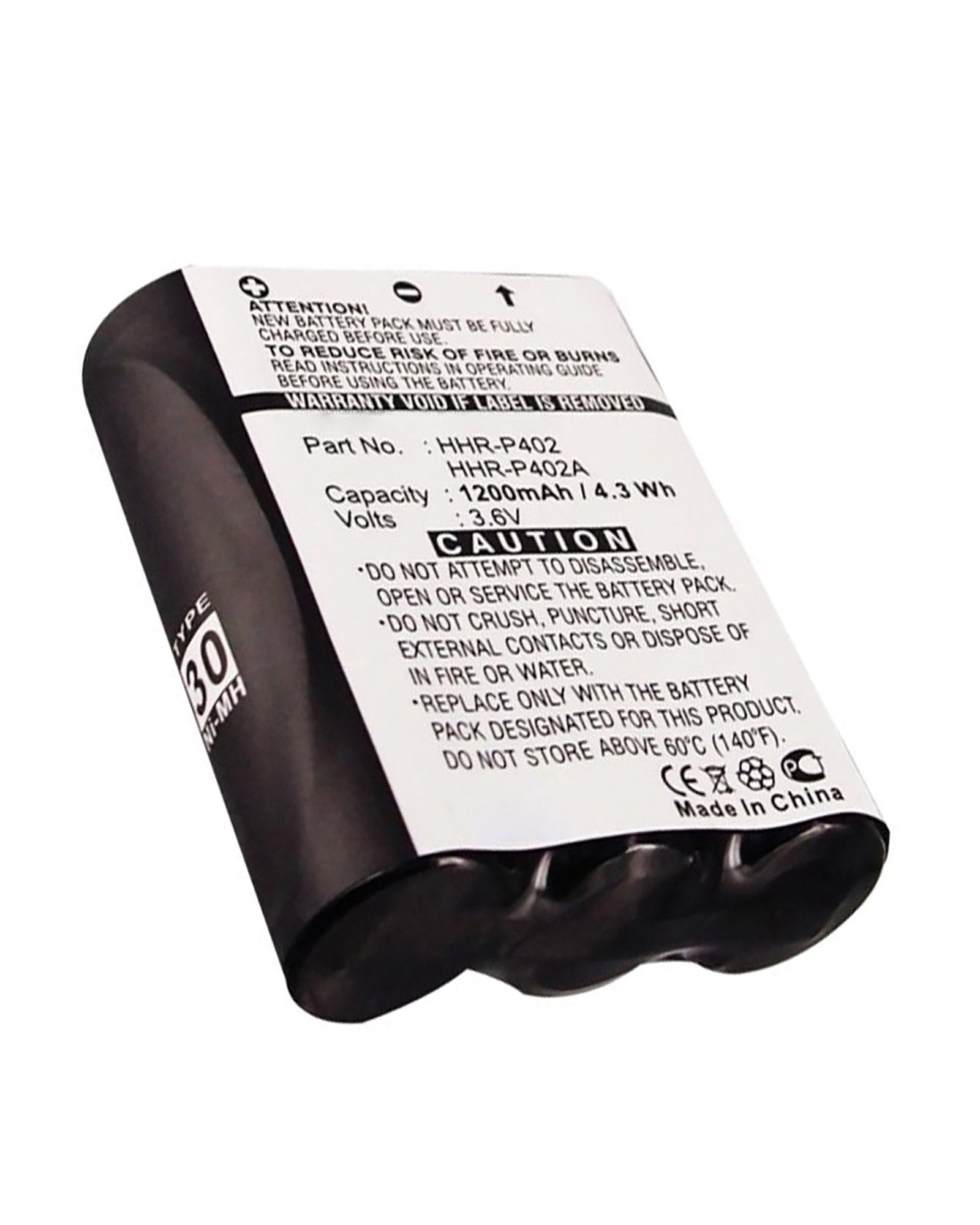 Panasonic HHR-P402 Battery 1200mAh Ni-MH 3.6V – ElektroEdge