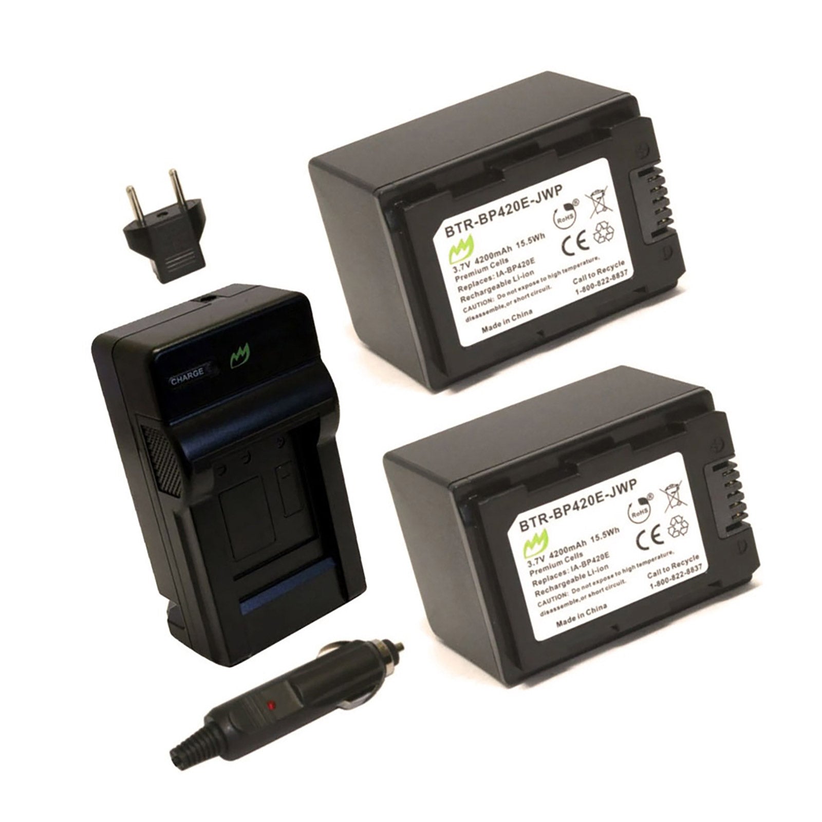 Samsung HMX-S16 Battery (2-Pack, 4200mAh) & Charger – ElektroEdge