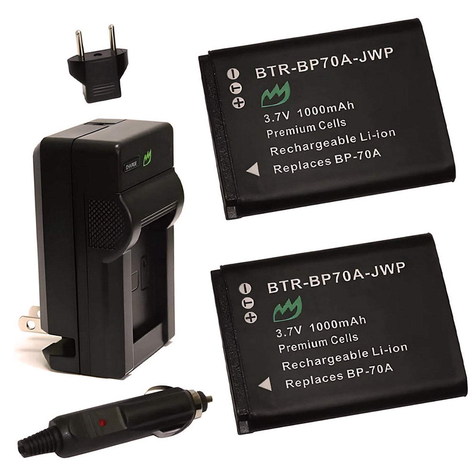 Samsung TL110 Replacement Battery (2-Pack, 1000mAh) & Charger – ElektroEdge