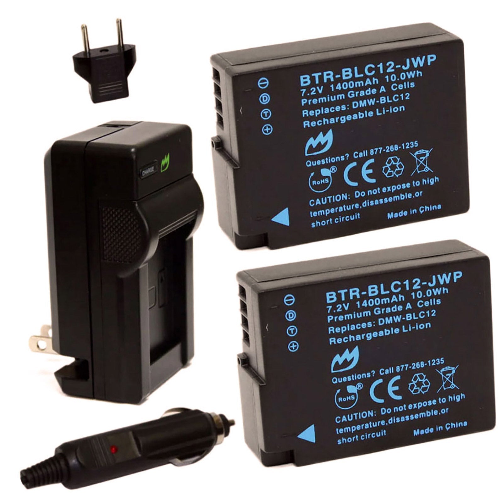 Leica V-Lux Type 114 Battery (2-Pack, 1400mAh) & Charger – ElektroEdge