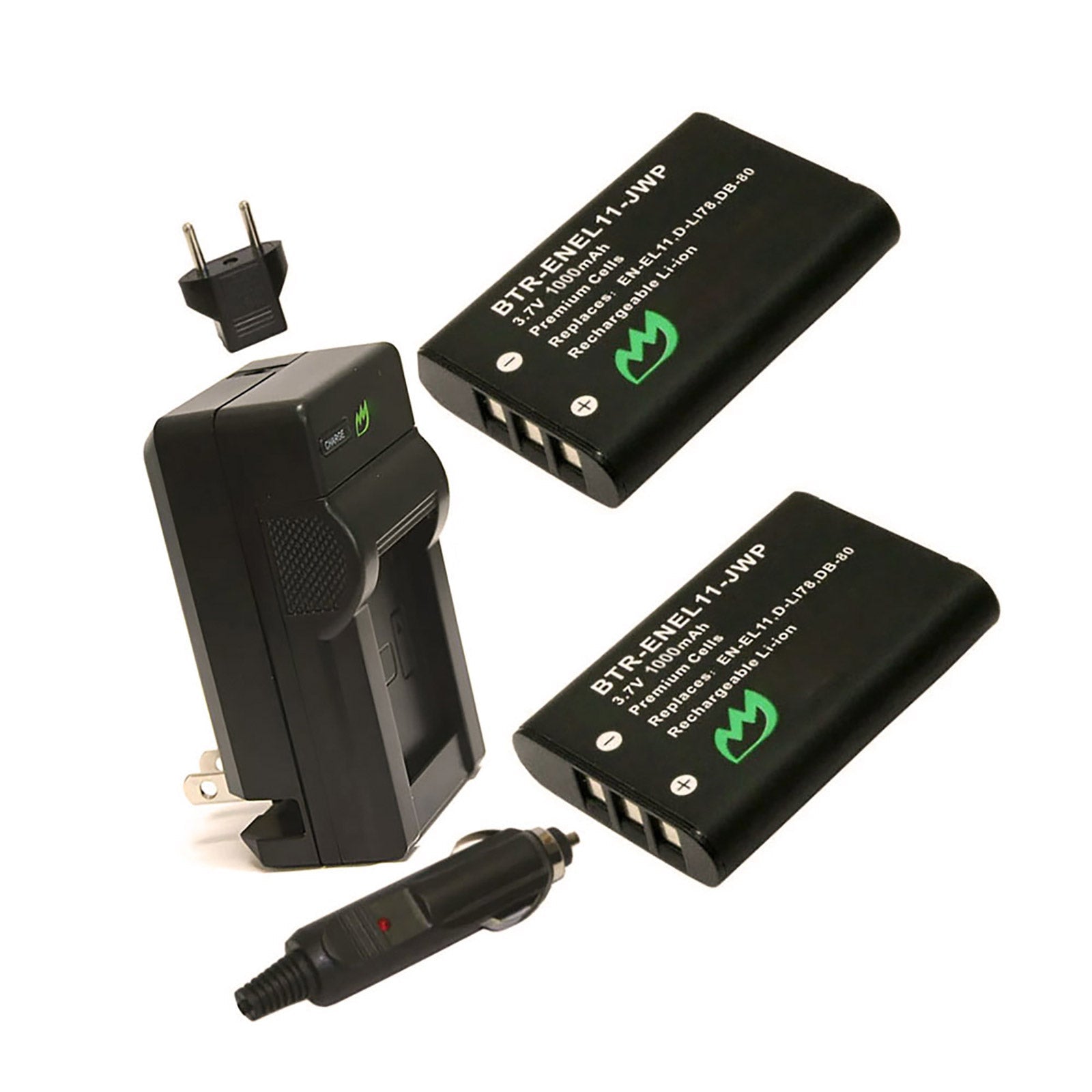 Sanyo DB-L70AU Battery (2-Pack, 1000mAh) & Charger – ElektroEdge