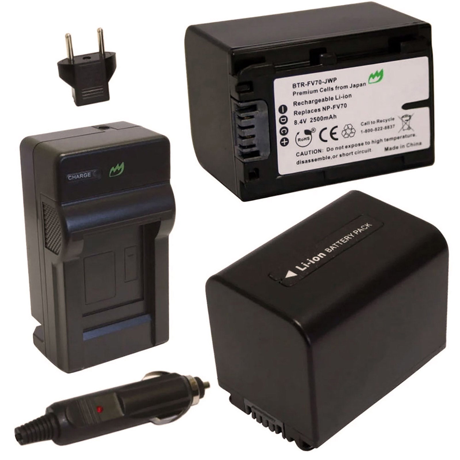 Sony FDR-AX100 Battery (2-Pack, 2500mAh) & Charger – ElektroEdge