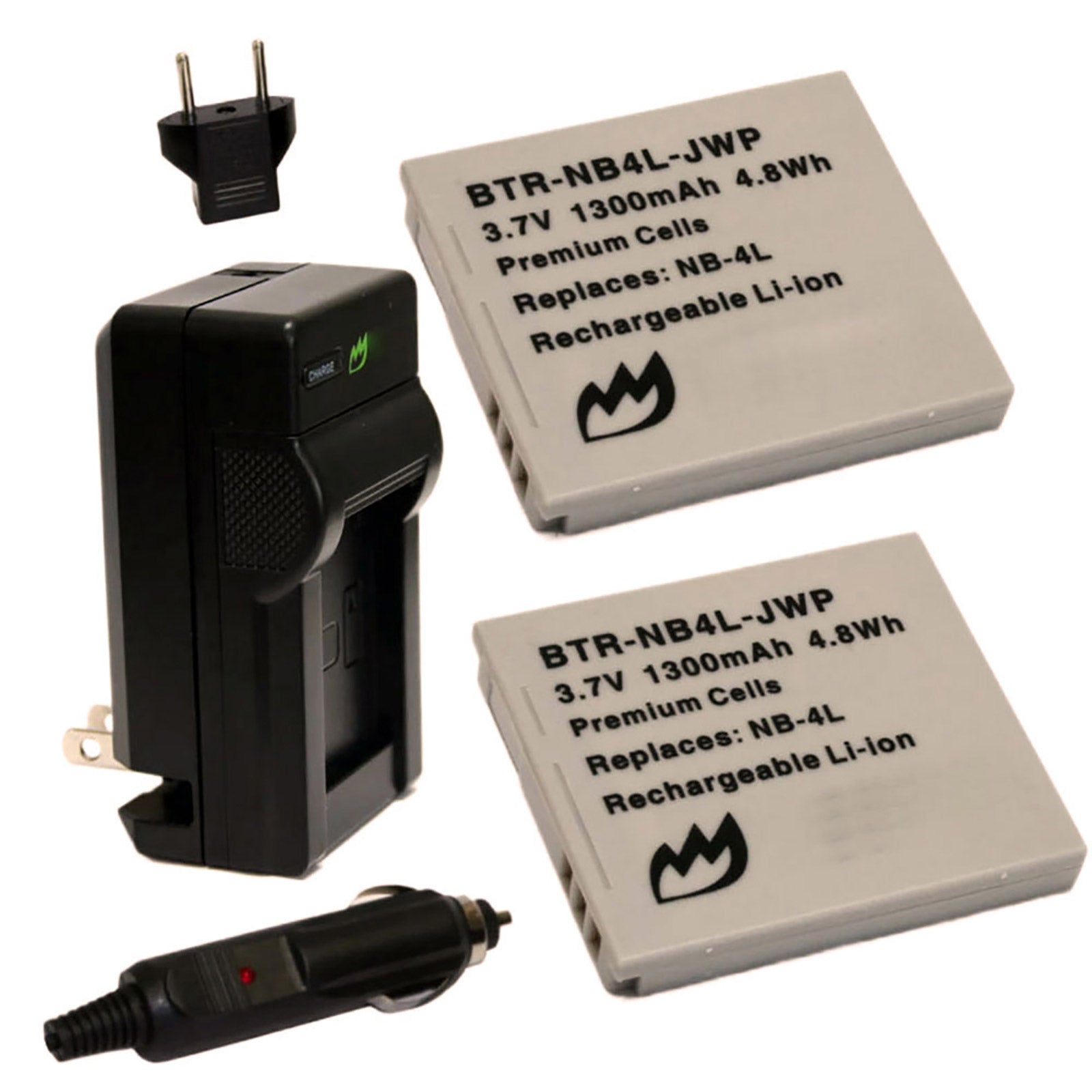 Canon VIXIA mini Battery (2-Pack, 1300mAh) & Charger – ElektroEdge