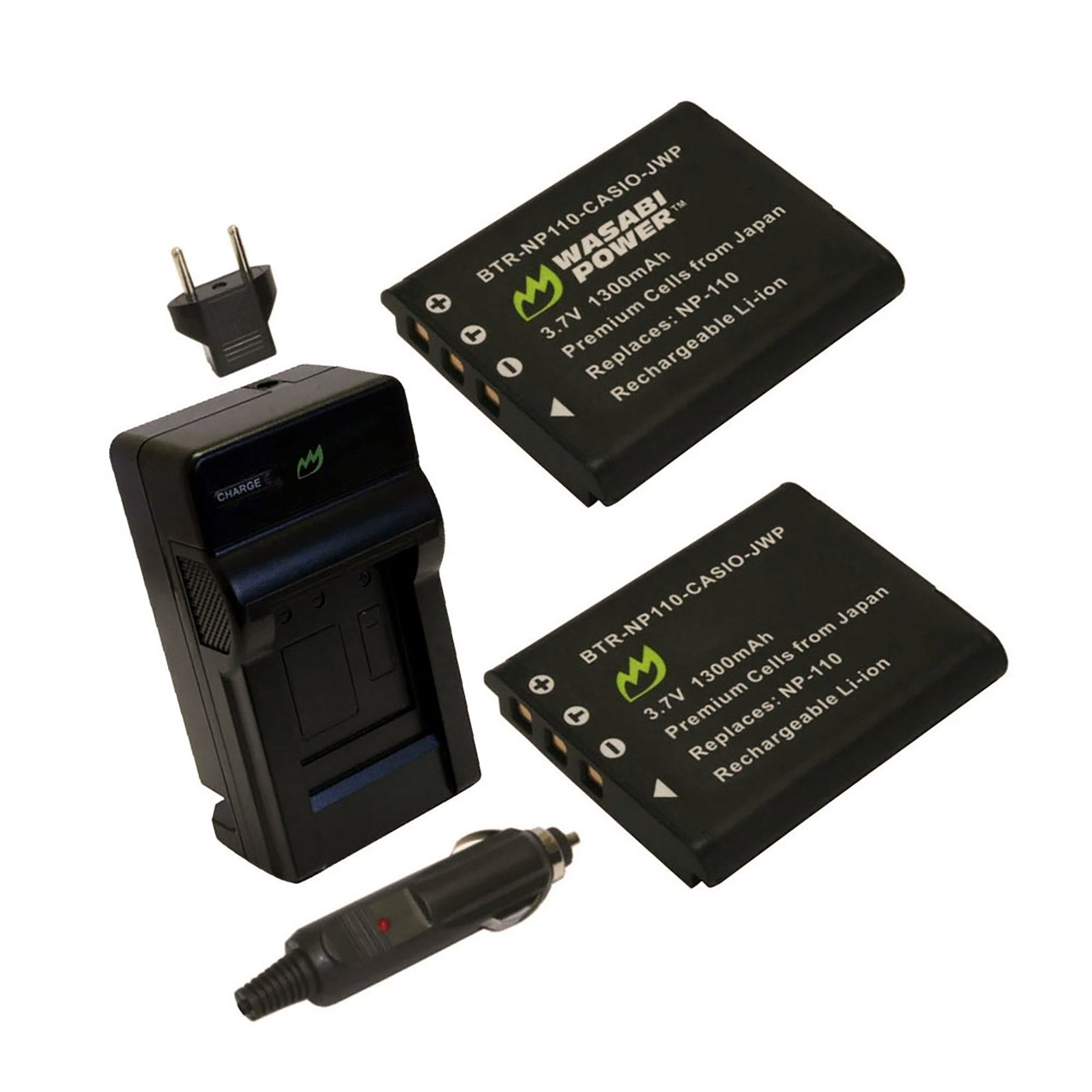 Casio Exilim EX-Z2000 Battery (2-Pack, 1300mAh) & Charger – ElektroEdge