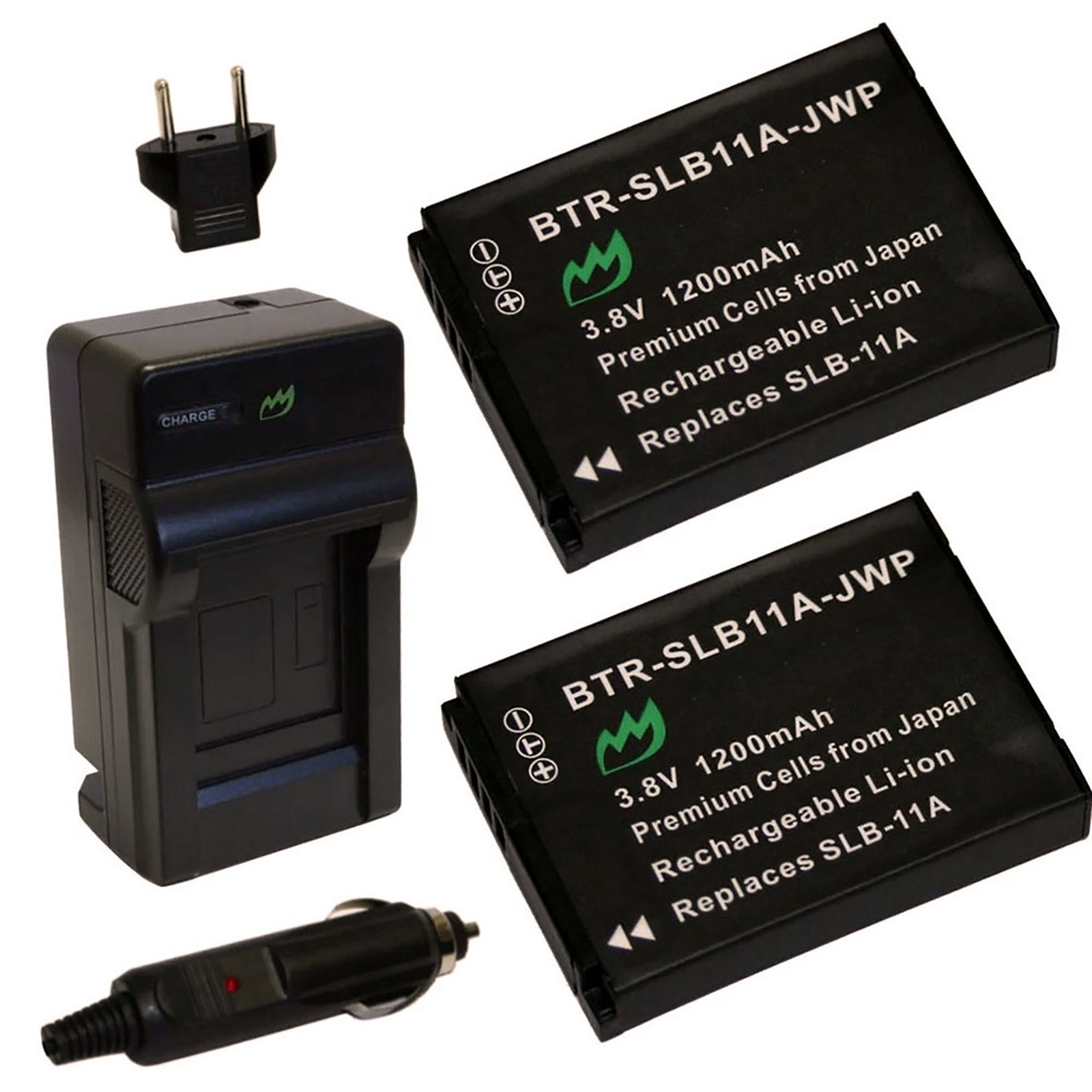 Samsung WB650 Replacement Battery (2-Pack, 1200mAh) & Charger – ElektroEdge
